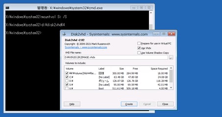 P2Vによるインフラストラクチャの最新化：Disk2vhdを使用する